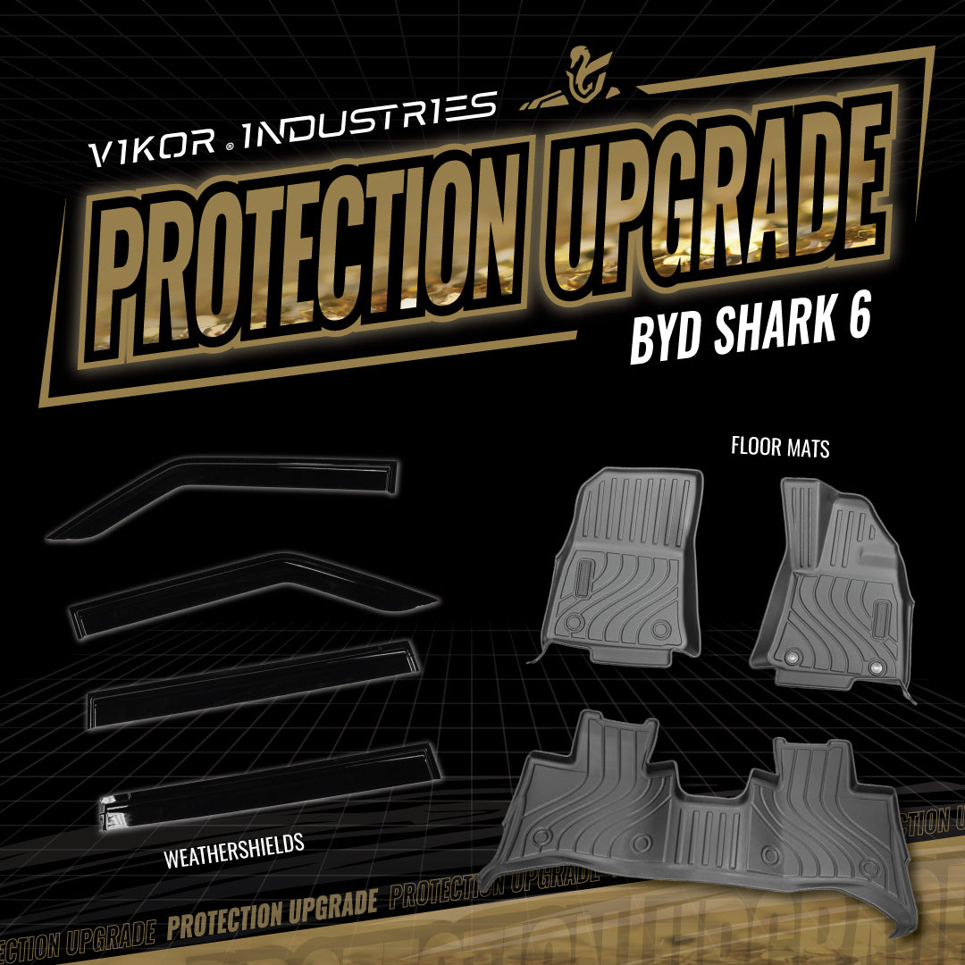 BYD Shark 6 - Protection Upgrade Bundle (Floor Mats & Weathershields ...